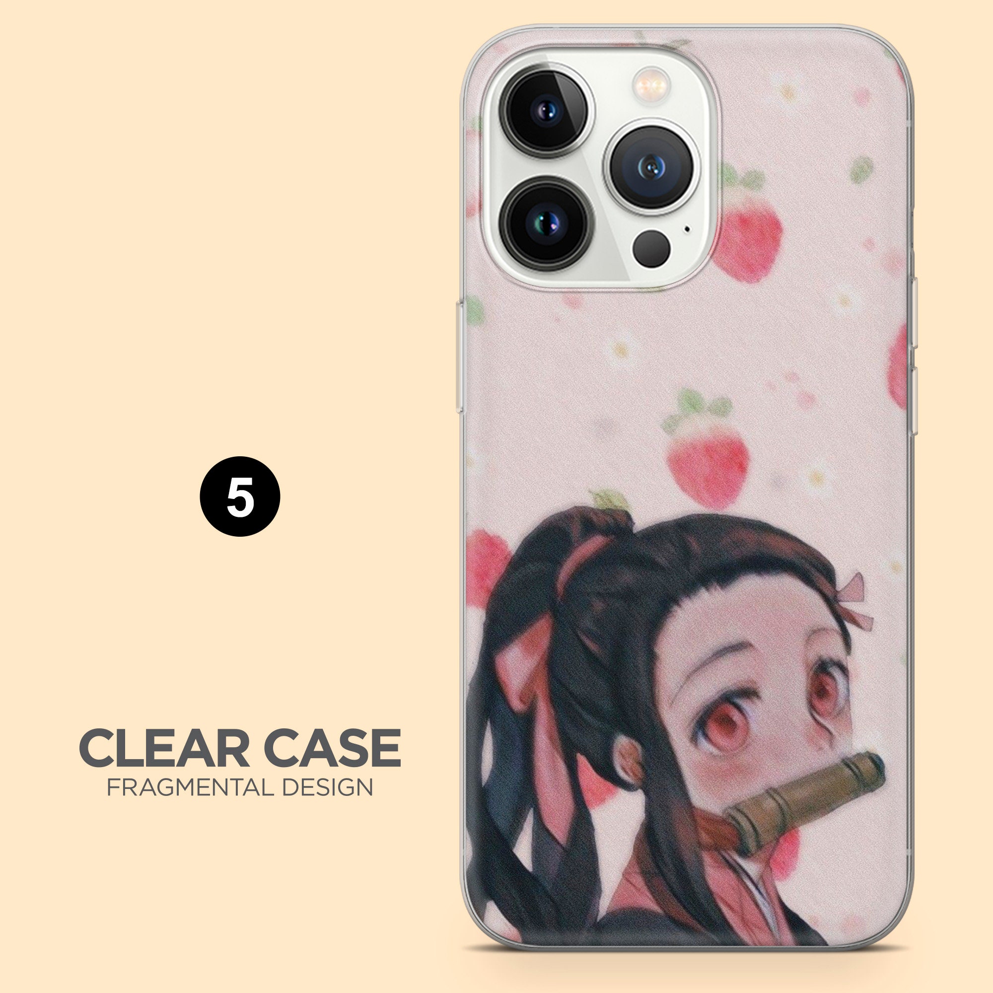 Nezuko Phone Case Demon Slayer Manga Cover for iPhone 15,14,13,12,11 ...