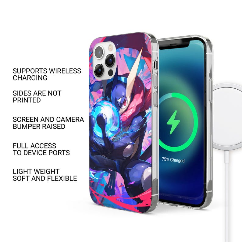 Pokemon Phone Case Pikachu Mewtwo Cover for iPhone 15,14,13,12,11 ...