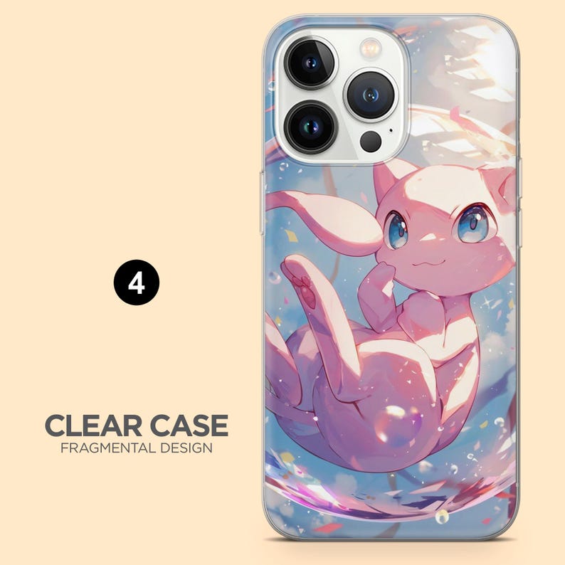 Pokemon Phone Case Pikachu Mewtwo Cover for iPhone 15,14,13,12,11 ...