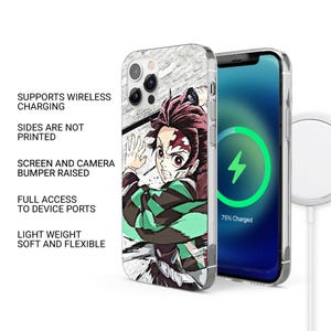 Demon Slayer Phone Case Hashira Tanjiro Cover for iPhone 15,14,13,12,11 ...