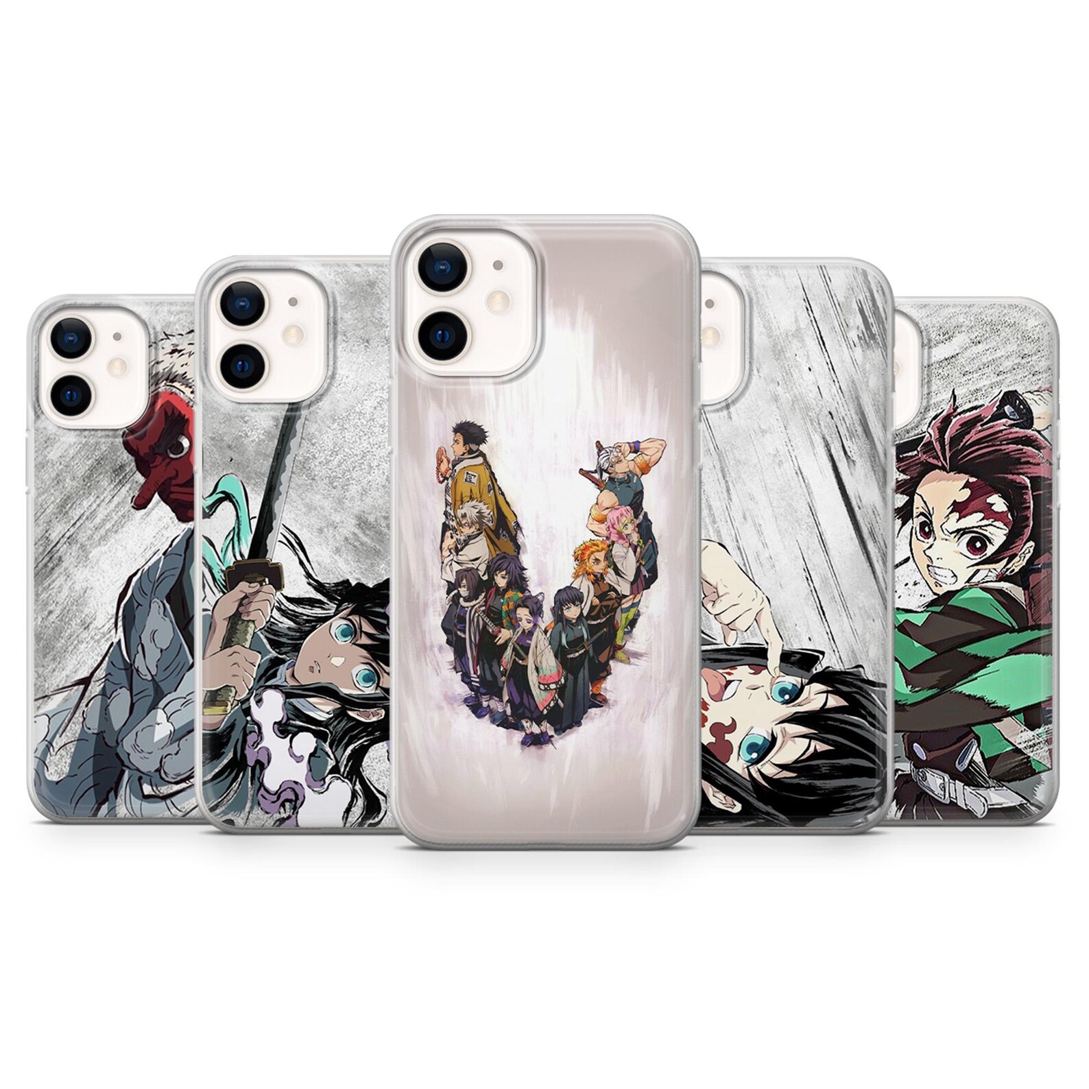 Demon Slayer Phone Case Hashira Tanjiro Cover for iPhone 15,14,13,12,11 ...