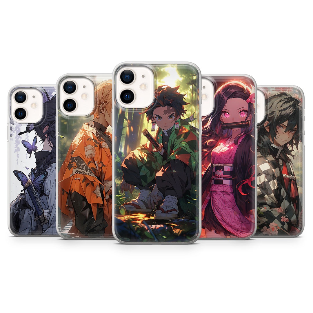 Tanjiro Phone Case Nezuko Zenitsu Cover for iPhone 15, 14, 13, 12, 11 ...