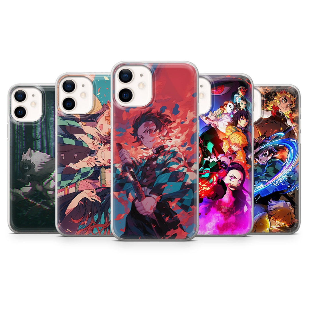 Demon Slayer Phone Case Manga Cosplay Cover for iPhone 15,14,13,12,11 ...