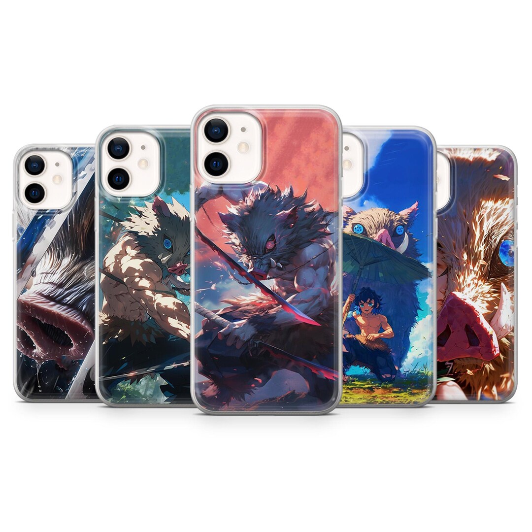 Demon Slayer Phone Case Inosuke Cosplay Cover Cover for iPhone 15,14,13 ...