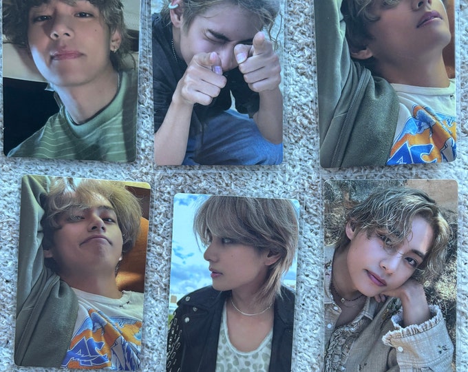 OFFICIAL V “layover” BTS Taehyung Photo Card - Etsy