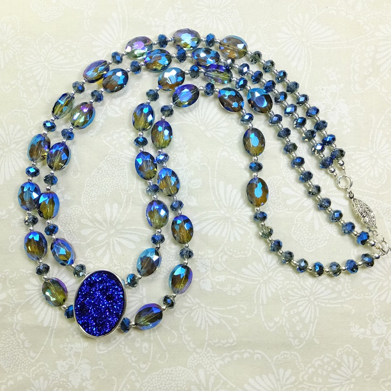 Blue/green/violet Iridescent AB Crystal Beads With Heat - Etsy