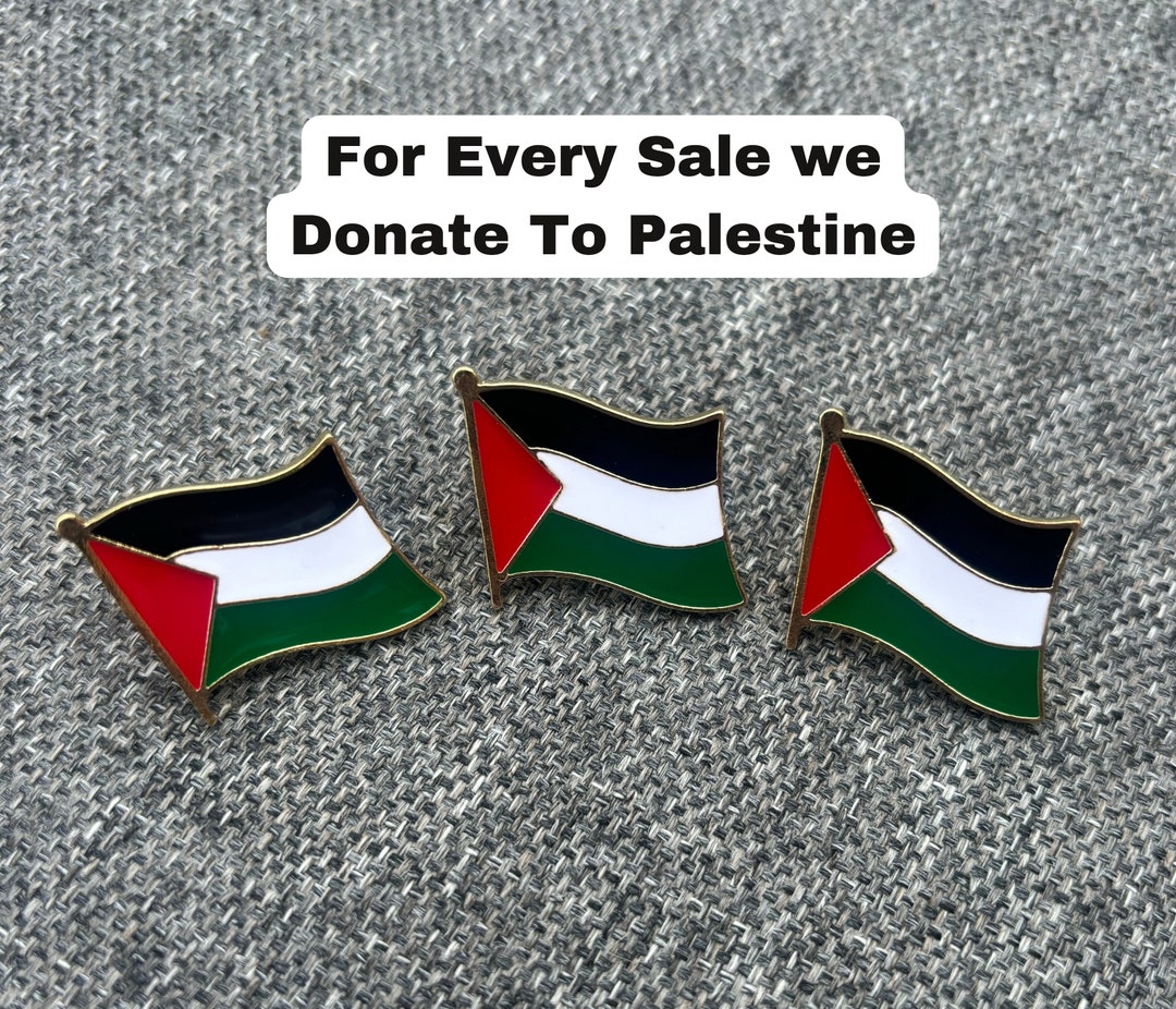 Palestine Flag Colours Pin Enamel Pin Palestine Support Palestine ...