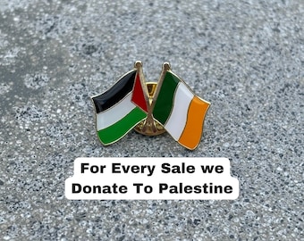 Palestine Ireland Friendship Badge Palestine Fundraiser Gaza Badge ...