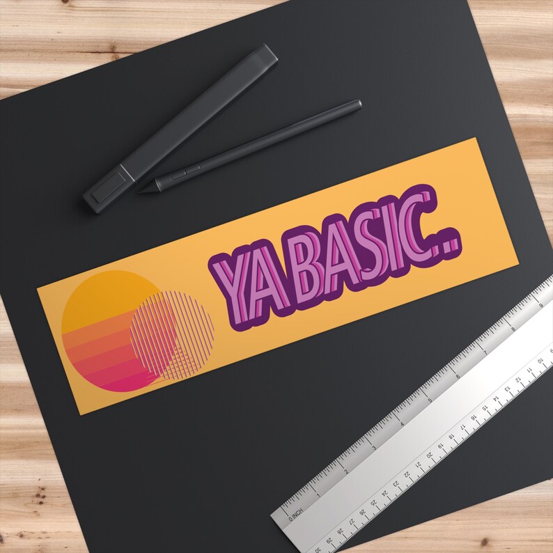 So Basic Bumper Sticker - Etsy