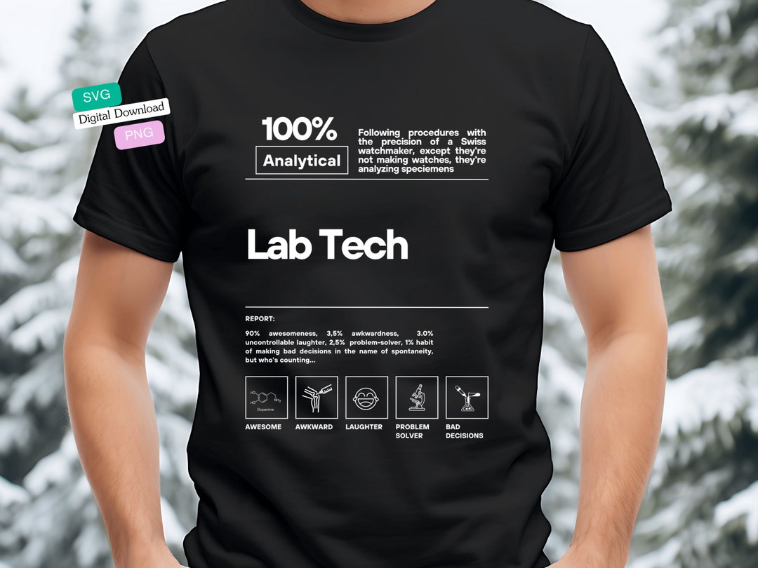 Lab Tech Gift Idea SVG Laboratory Medical Printable Lab Science ...
