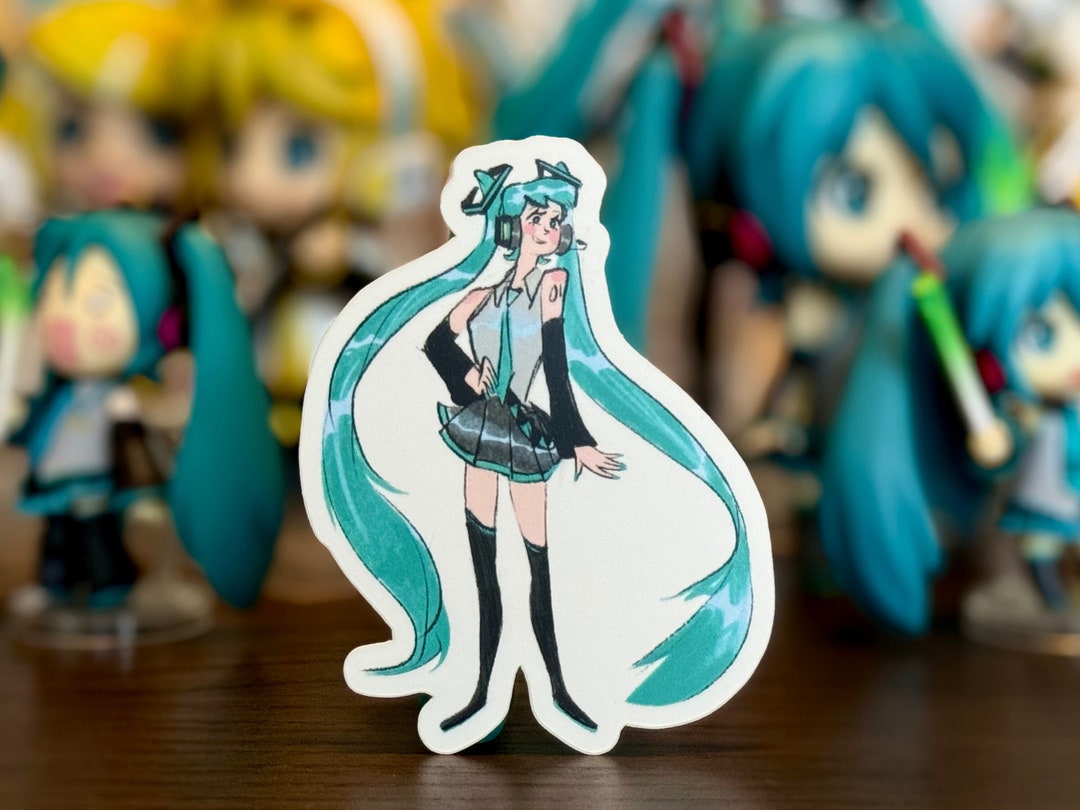 Hatsune Miku - Vinyl Sticker - Etsy