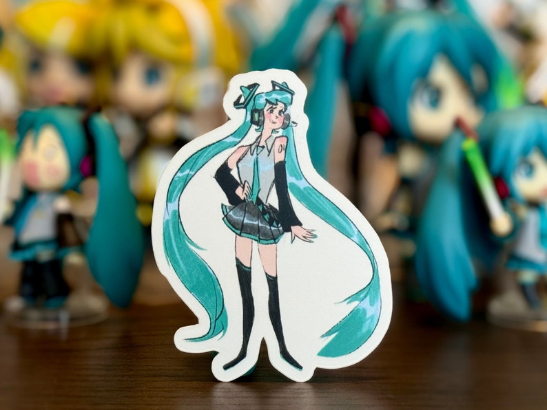 Hatsune Miku - Vinyl Sticker - Etsy