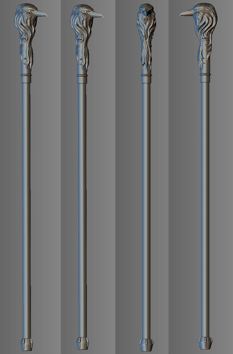 Crow Cane of Kaz Brekker From Shadow and Bone for 3D Printing. - Etsy