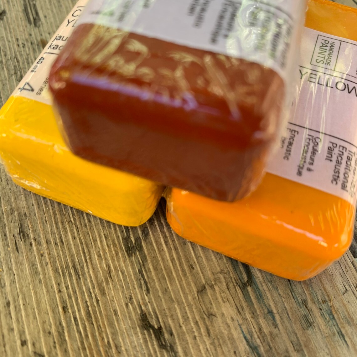 Warm Colors ENCAUSTIC WAX PAINT 3 Pack R&F Paint Cadmium - Etsy