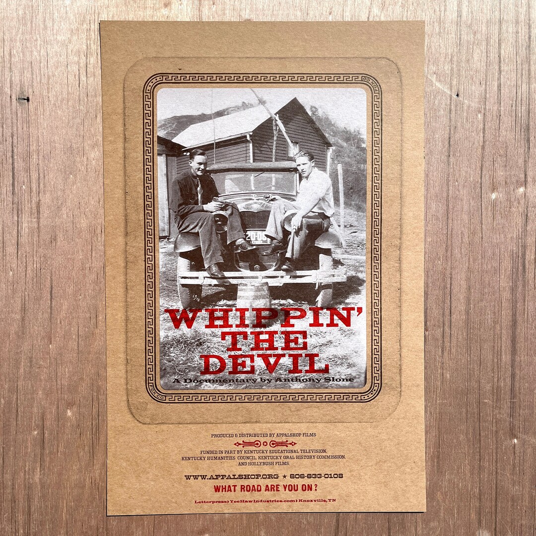 WHIPPIN' the DEVIL Hand Printed Letterpress POSTER for a Documentary by ...