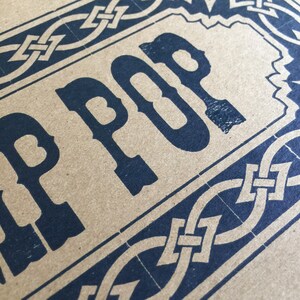 I LOVE SWAMP POP Poster Letterpress Sign Blue Music Instrument New ...