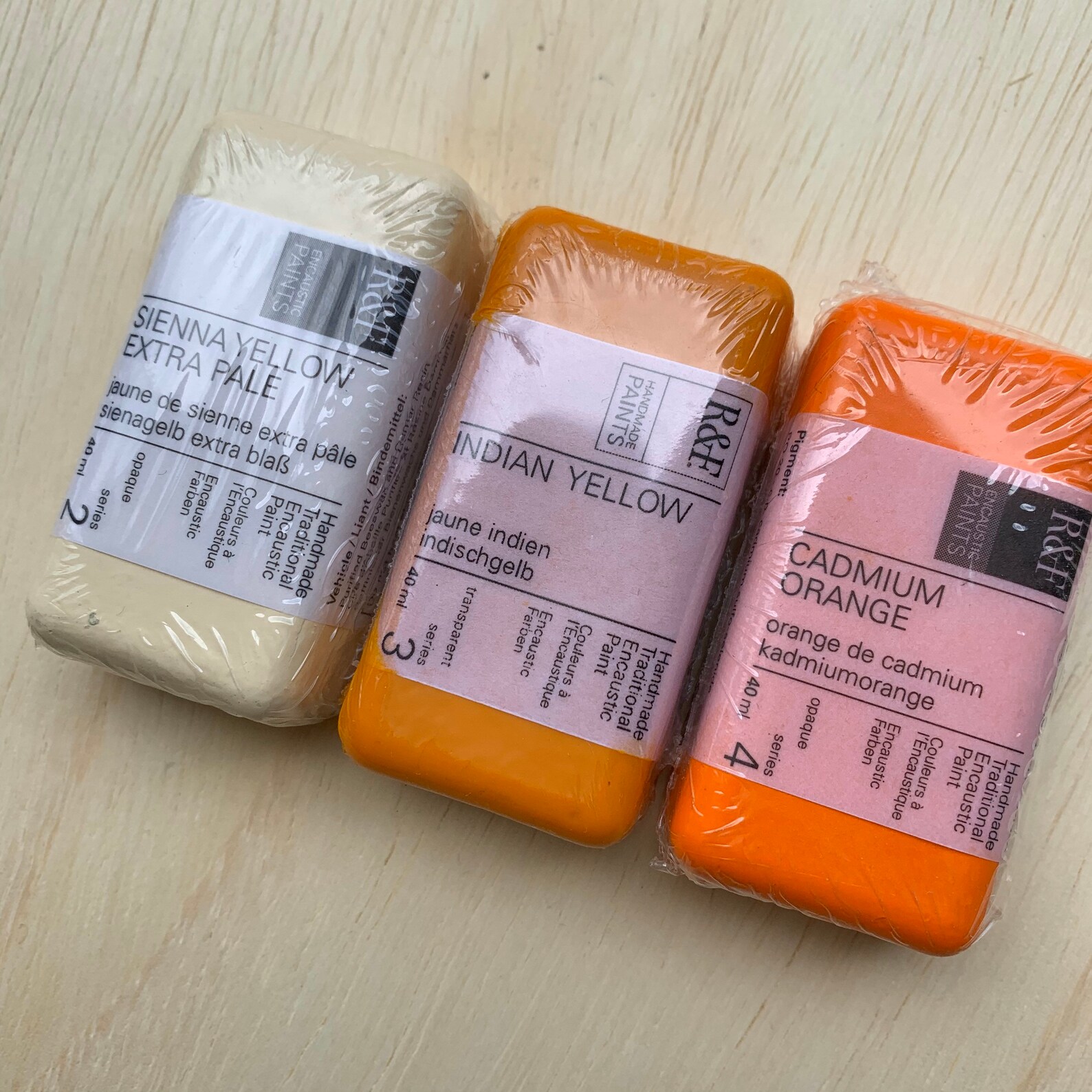 3 Pack ENCAUSTIC WAX PAINT R&F Encaustic Supplies Shades of - Etsy