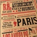 Ralph Lauren Double RL RRL Announcement Handmade Flyer Letterpress Wood ...
