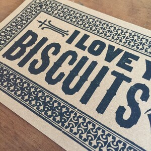 I Love You Like BISCUITS and GRAVY Letterpress Sign, Kitchen Decor ...