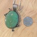 Large Crescent Valley TURQUOISE Pendant NECKLACE Sterling Silver Chain ...