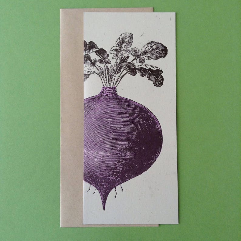 8 BEET GREETING CARDS Farmers Market Letterpress Card 10 Size - Etsy