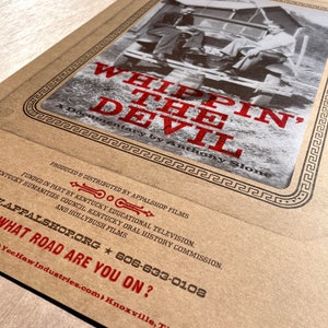 WHIPPIN' the DEVIL Hand Printed Letterpress POSTER for a Documentary by ...