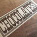 PAPER CHOCOLATES SIGN, Oversized Hand-printed Letterpress Postcard ...