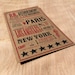 Ralph Lauren Double RL RRL Announcement Handmade Flyer Letterpress Wood ...