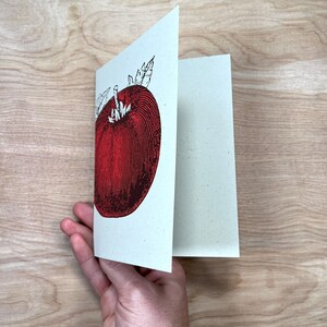 Set of 8 TOMATO Red GREETING CARDS, Hand Printed Letterpress, Folded ...