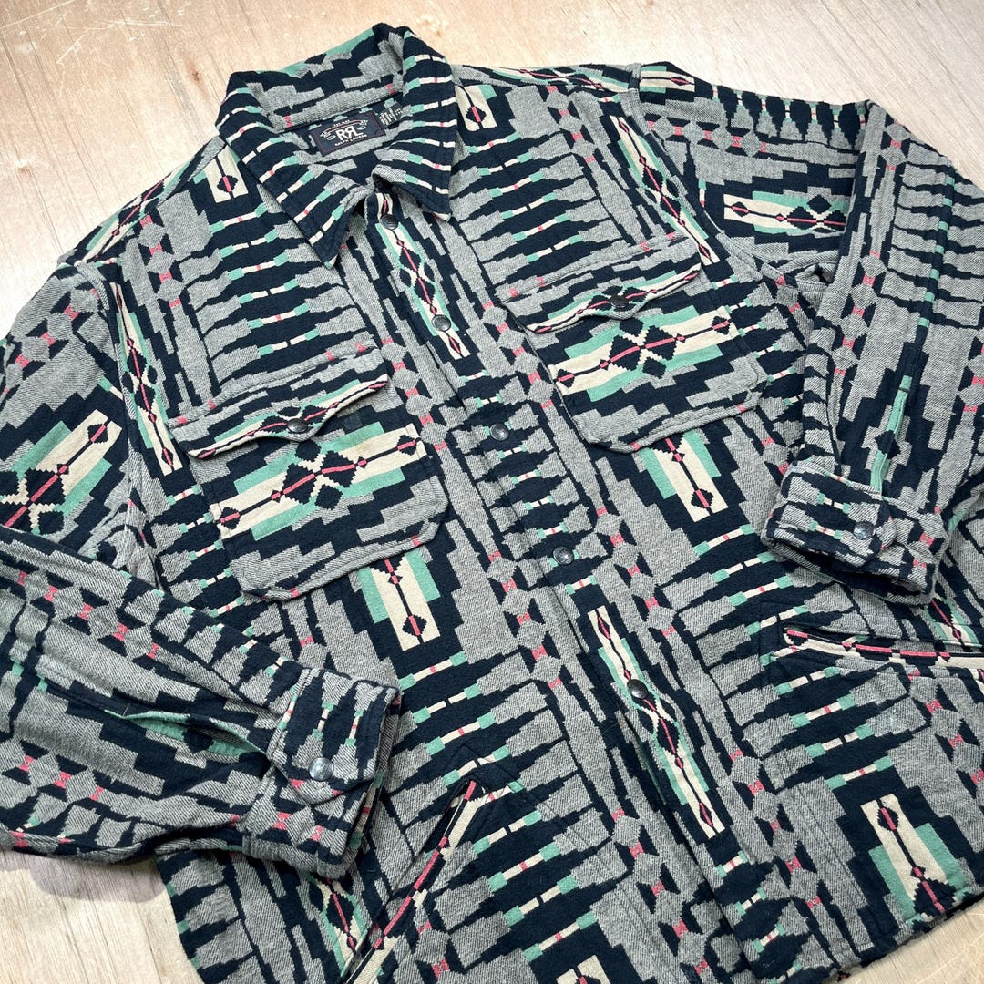 RRL Ralph Lauren XXL Southwestern Jacquard Adult Light Coat Heavyweight ...