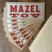 MAZEL TOV CARDS in Red and Silver - Hand Printed Letterpress Flat Cards ...