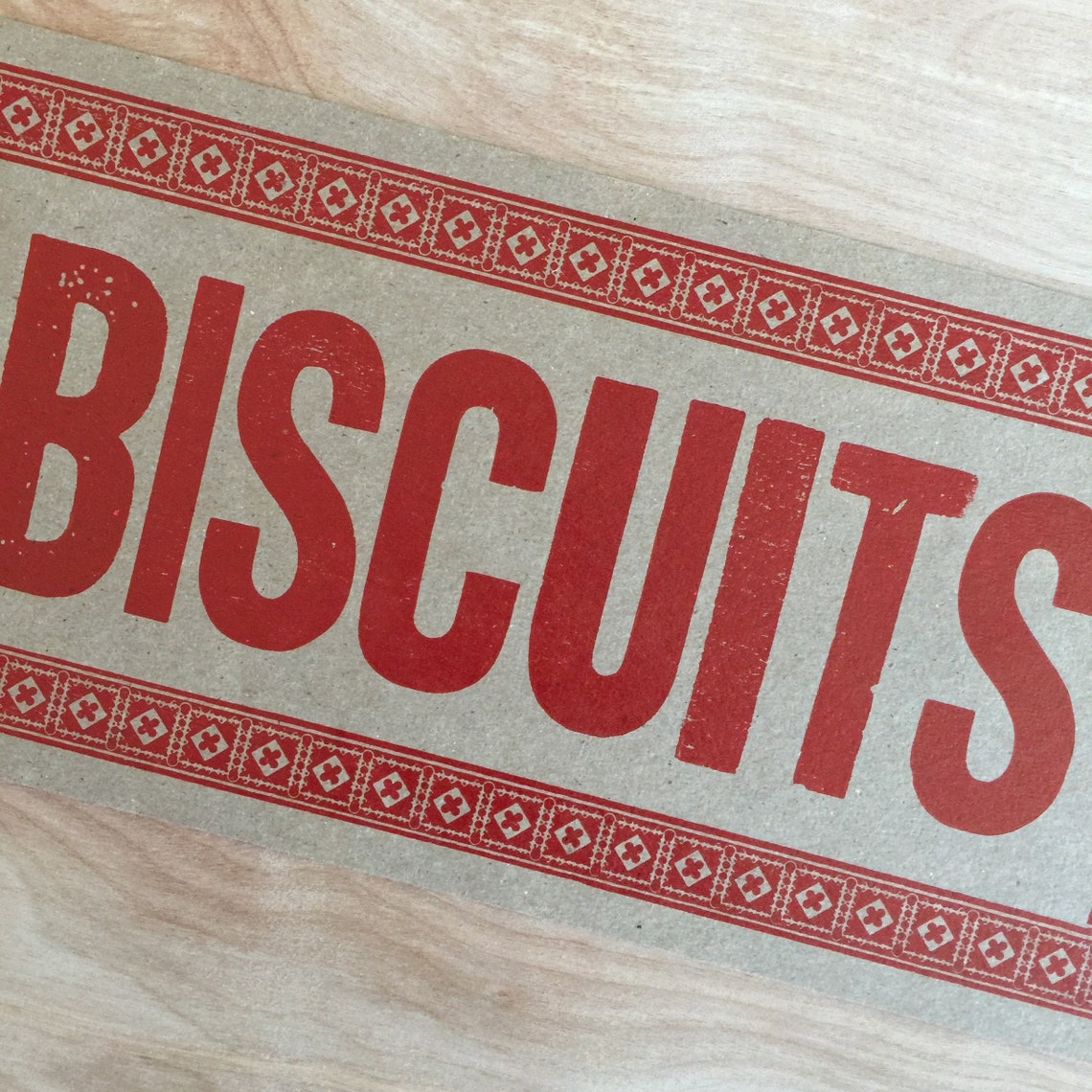 I LOVE BISCUITS breakfast art letterpress sign biscuit | Etsy