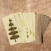 GREEN TREE CARDS Letterpress Prints Merry Christmas Tree Happy - Etsy