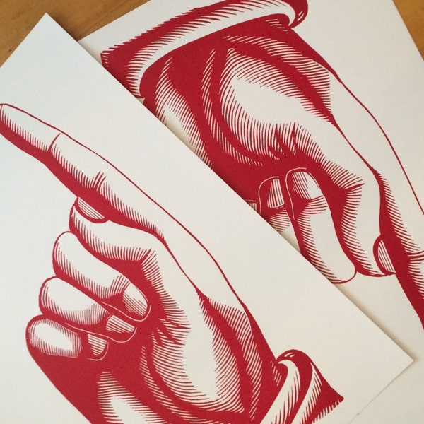Pointing Hand - Etsy