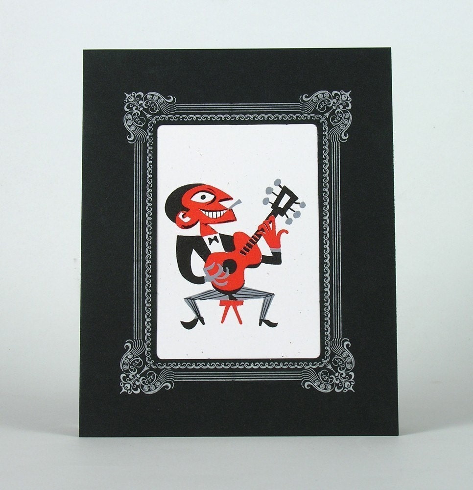 Jim Flora JAZZ MUSICIAN PRINTS Mid Century Modern Art Gift for ...