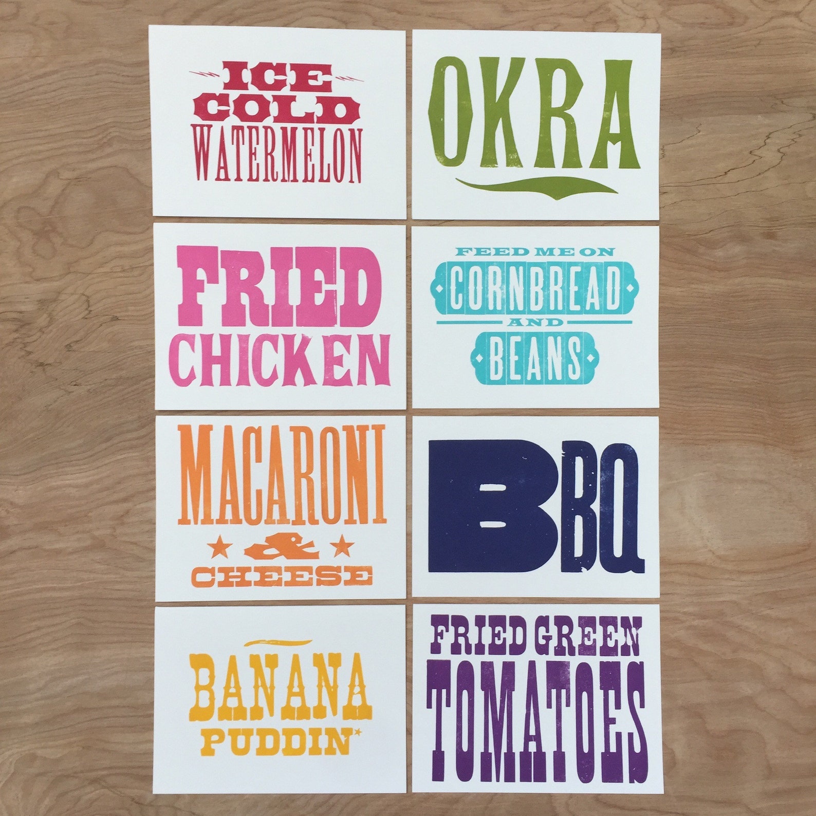 1 Purple OKRA Greeting Card, Comfort Food, Foodies, Gumbo, Southern ...