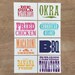 1 Purple OKRA Greeting Card, Comfort Food, Foodies, Gumbo, Southern ...