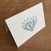 Sparkling Diamond Folded Note Cards 8-pack Letterpress - Etsy