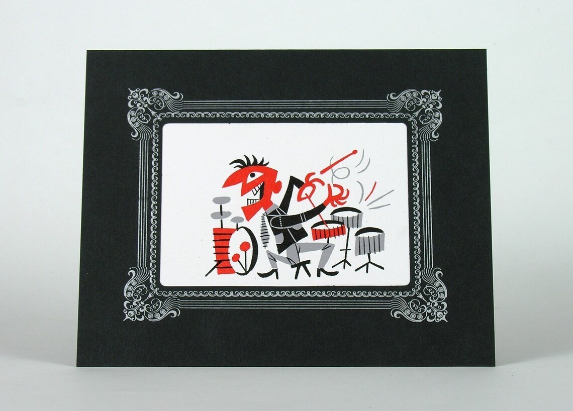 Jim Flora JAZZ MUSICIAN PRINTS Mid Century Modern Art Gift for ...