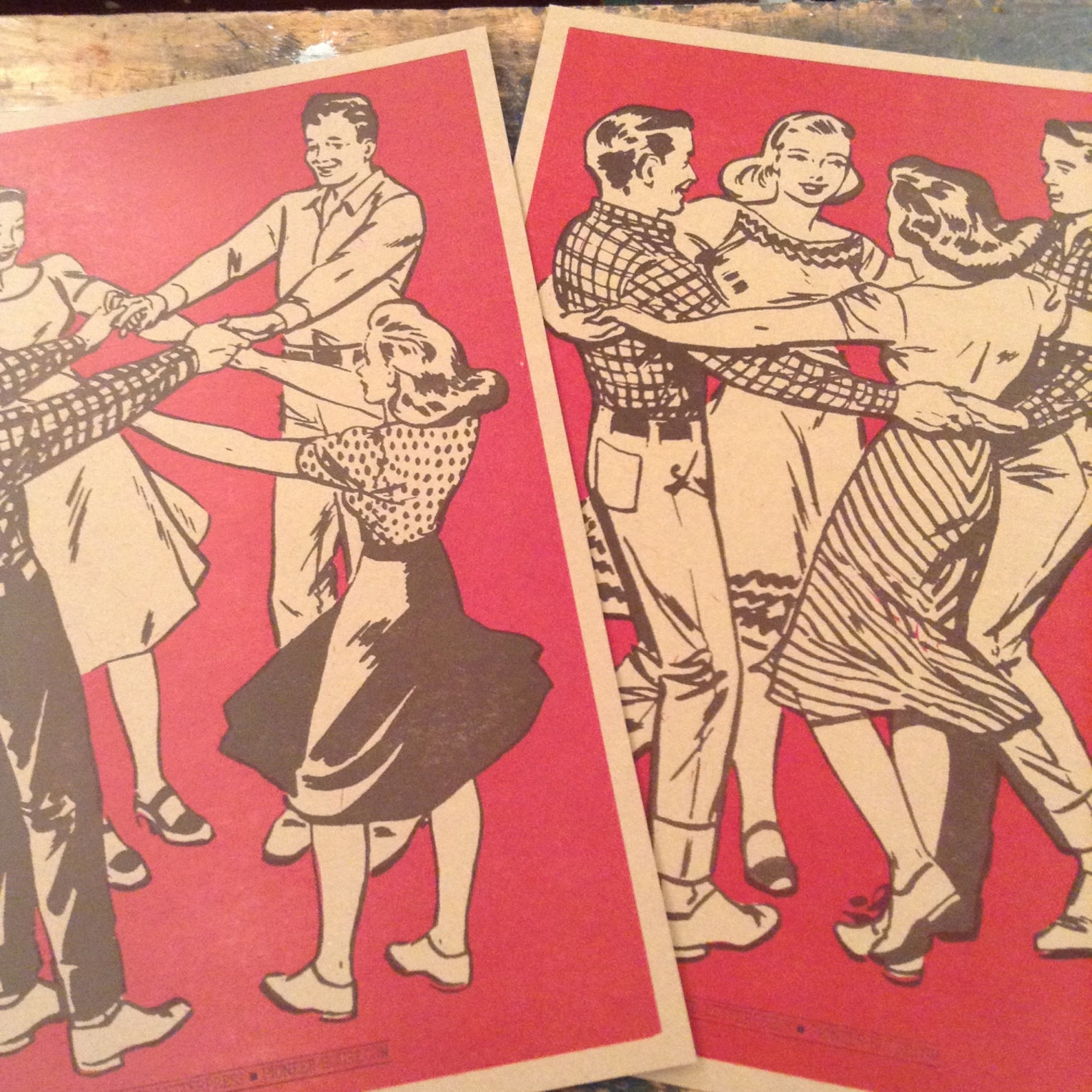 2 SQUARE DANCE Posters Gift for Dancers Square Dance Print - Etsy
