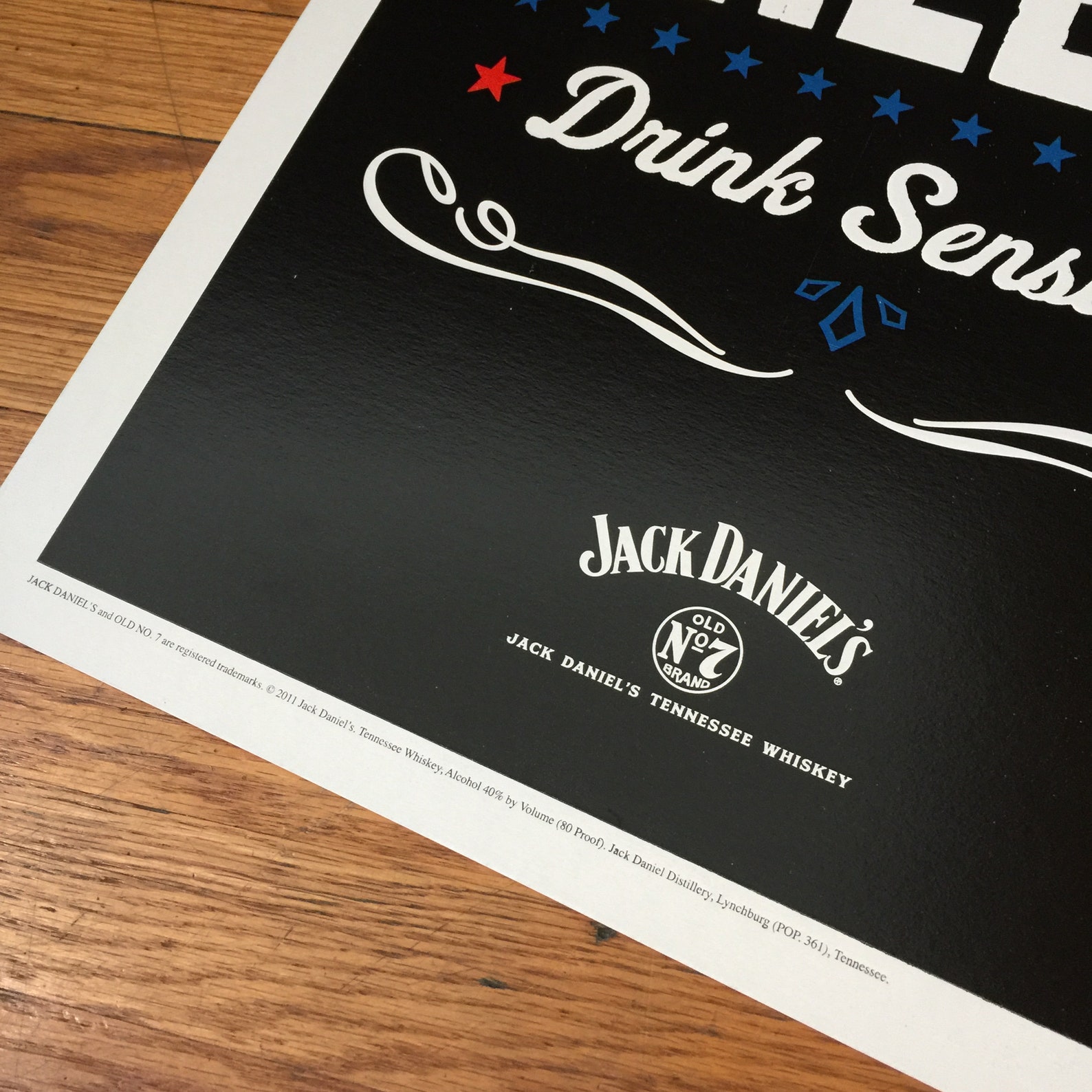 JACK DANIELS POSTER Live Freely Kitchen Whiskey Bar Decor - Etsy