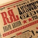 Ralph Lauren Double RL RRL Announcement Handmade Flyer Letterpress Wood ...