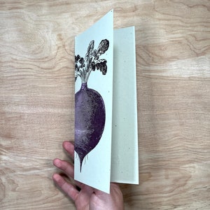 8 BEET GREETING CARDS Farmers Market Hand Printed Letterpress Card #10 ...