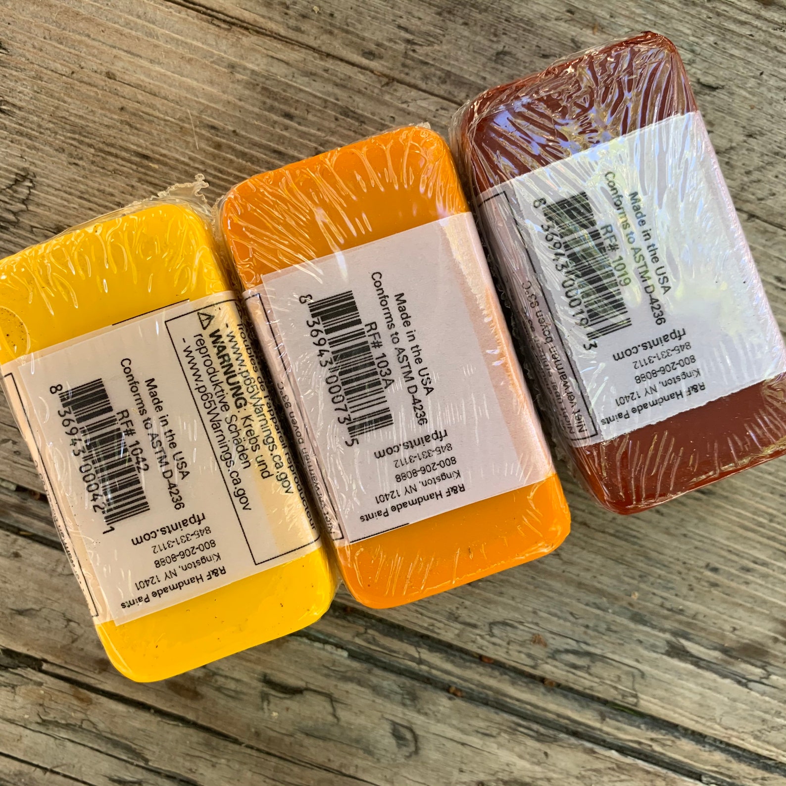 Warm Colors ENCAUSTIC WAX PAINT 3 Pack R&F Paint Cadmium - Etsy