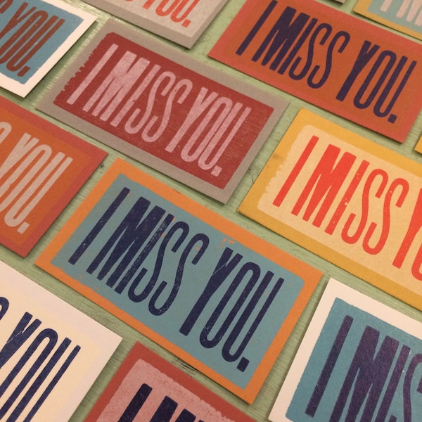 I Miss You Notes - Etsy