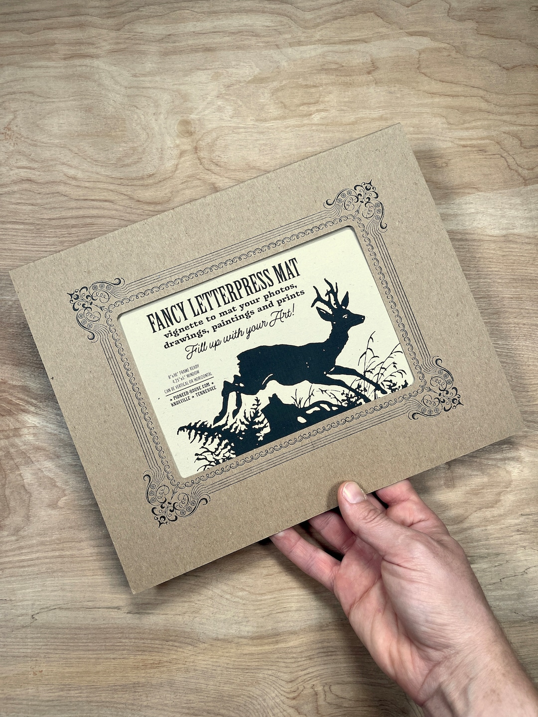 Two 8X10 KRAFT Colored Decorative MATS for Your PHOTOS and Art ...