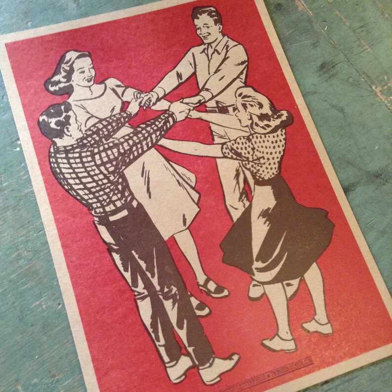 2 SQUARE DANCE Posters Gift for Dancers Square Dance Print - Etsy