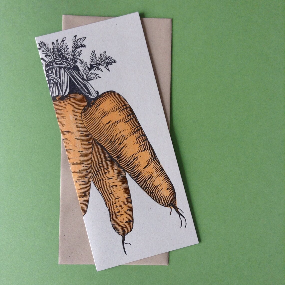 CARROT GREETING CARDS Gardening Letterpress Pack of 8 Farmers - Etsy