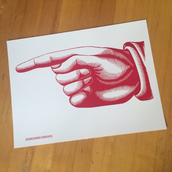 Pointing Hand - Etsy