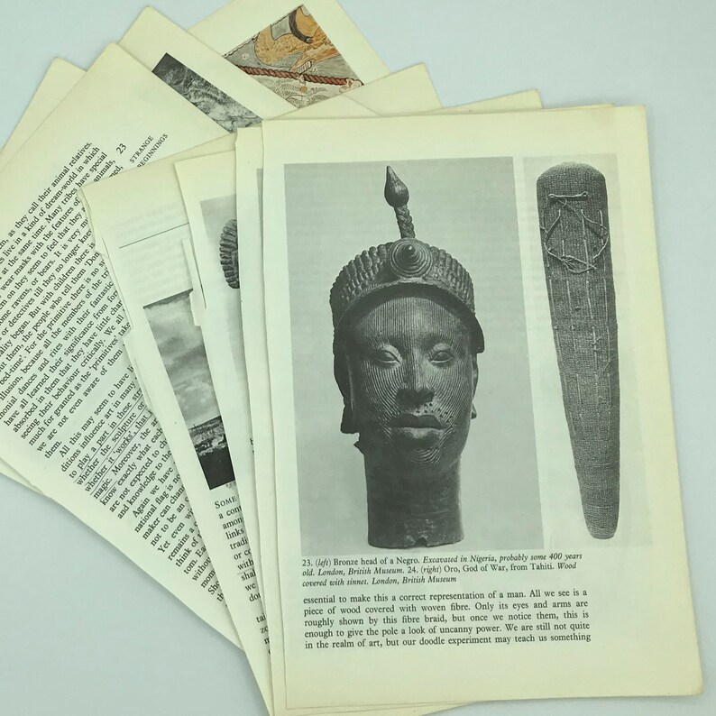 Vintage Book Paper Ephemera Pack Assorted Pages From Books - Etsy